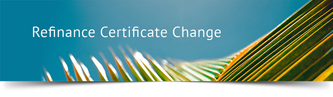 Refinance Certificate Change | National MI